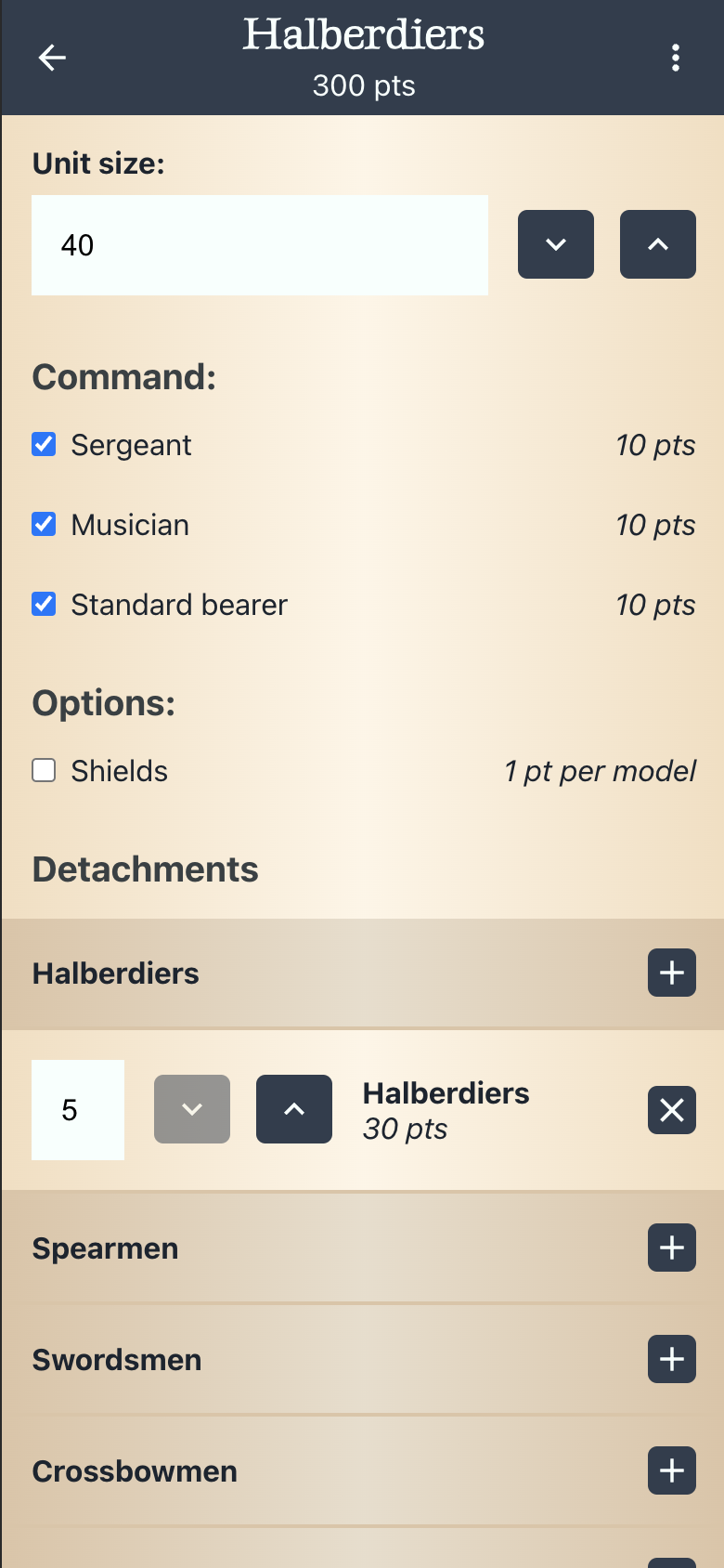 Old World Builder - New army builder for Warhammer: The Old World and WHFB